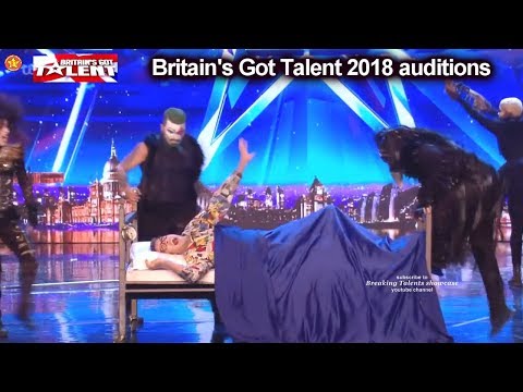 Magus Utopia Illusionist AWESOME NIGHTMARE ACT Auditions Britain's Got Talent 2018 BGT S12E03