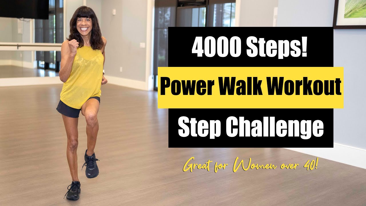 4000 Steps //40 Minute // Power Walk Workout // Calorie & Fat Blaster ...