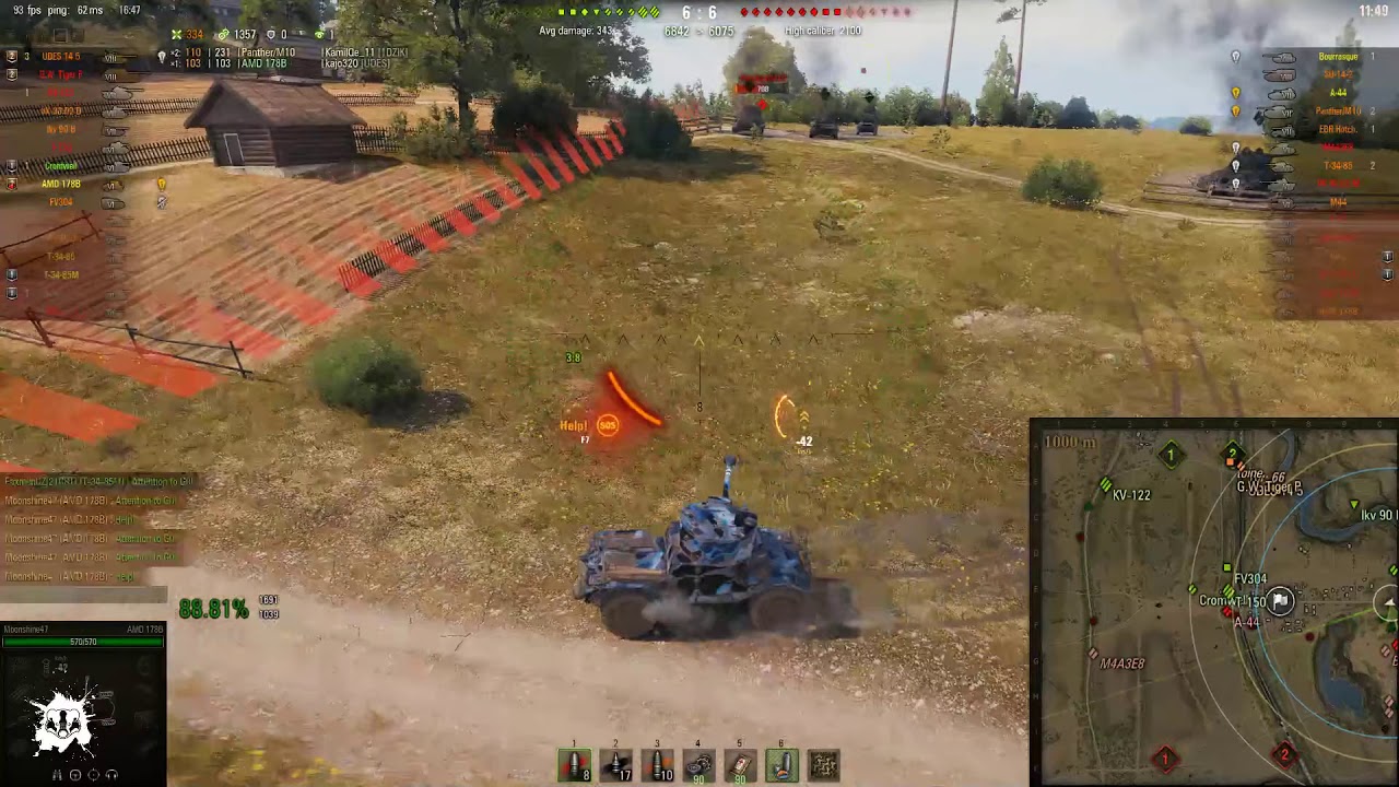PANHARD AMD 178B - WHAT A GREAT TANK TO SPOT IN. EPIC AMD 178B GAMEPLAY ...