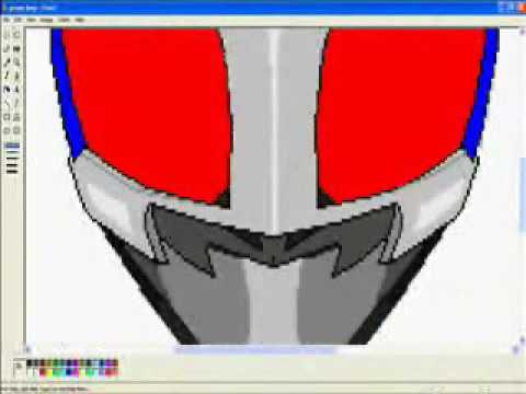 drawing your own kamen rider helmet [speed painting] - YouTube