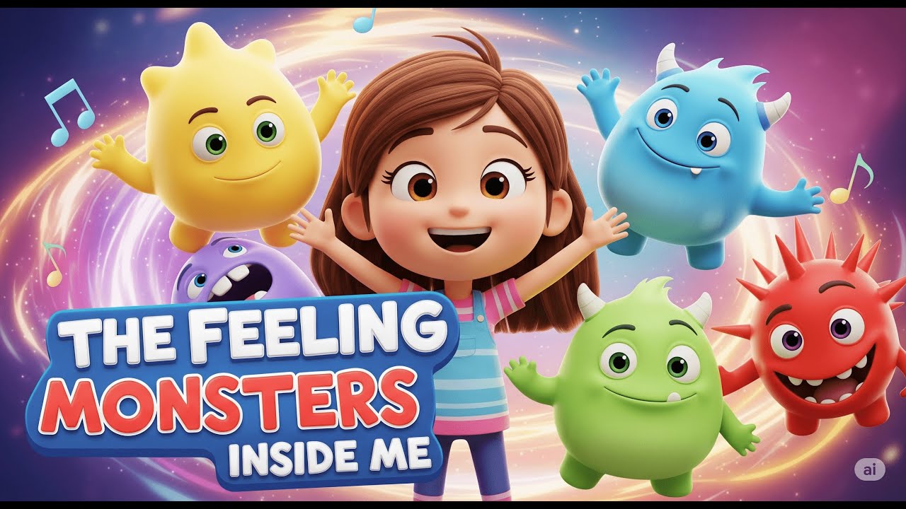 The Feeling Monsters Inside Me ️ A Song About Emotions for Kids ...