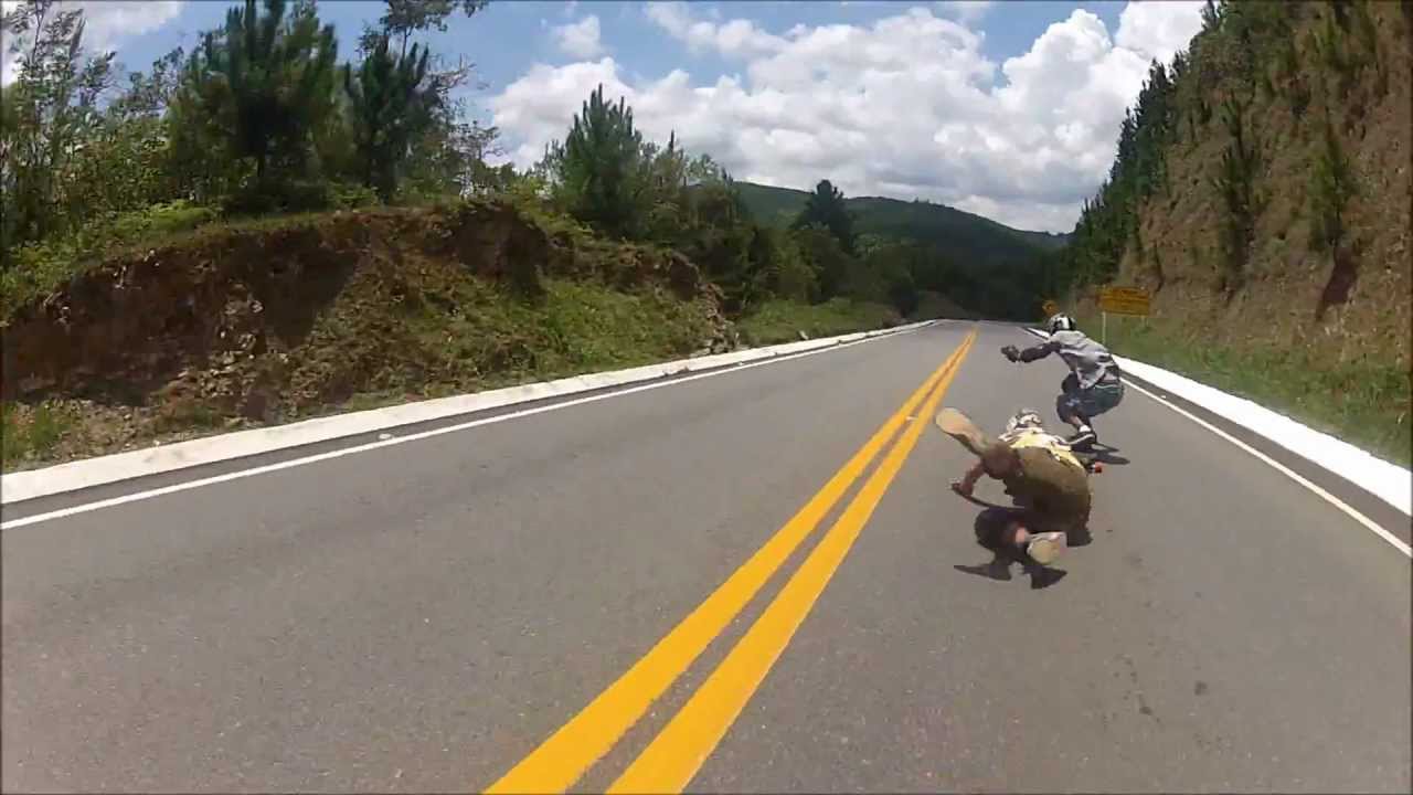 Downhill Skate Crash - YouTube