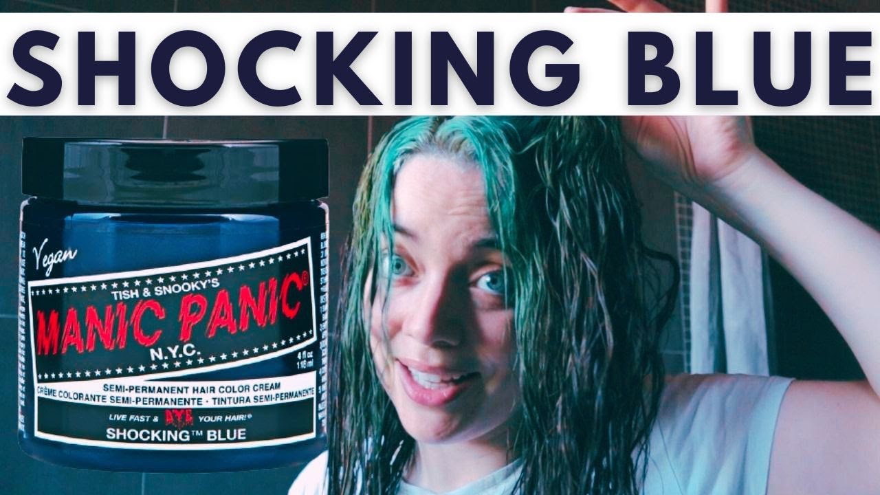 Manic Panic Shocking Blue On Brown Hair