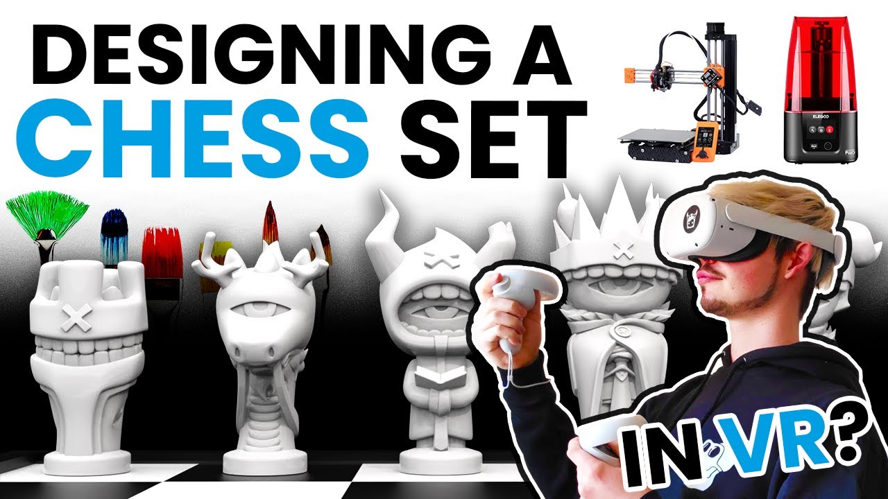 Creating a Chess set from scratch - Gravity Sketch VR & 3D printing ...
