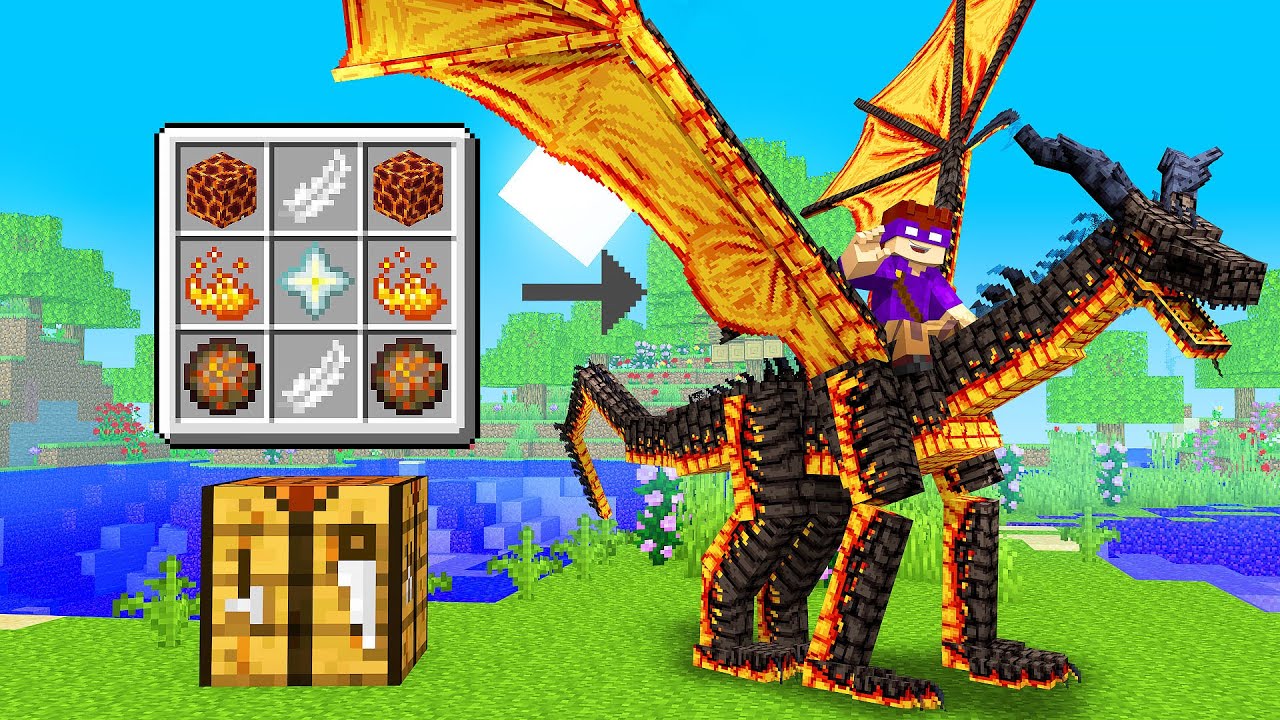 E SE EU CRAFTAR UM DRAGÃO NO MINECRAFT?! 🐉 - YouTube