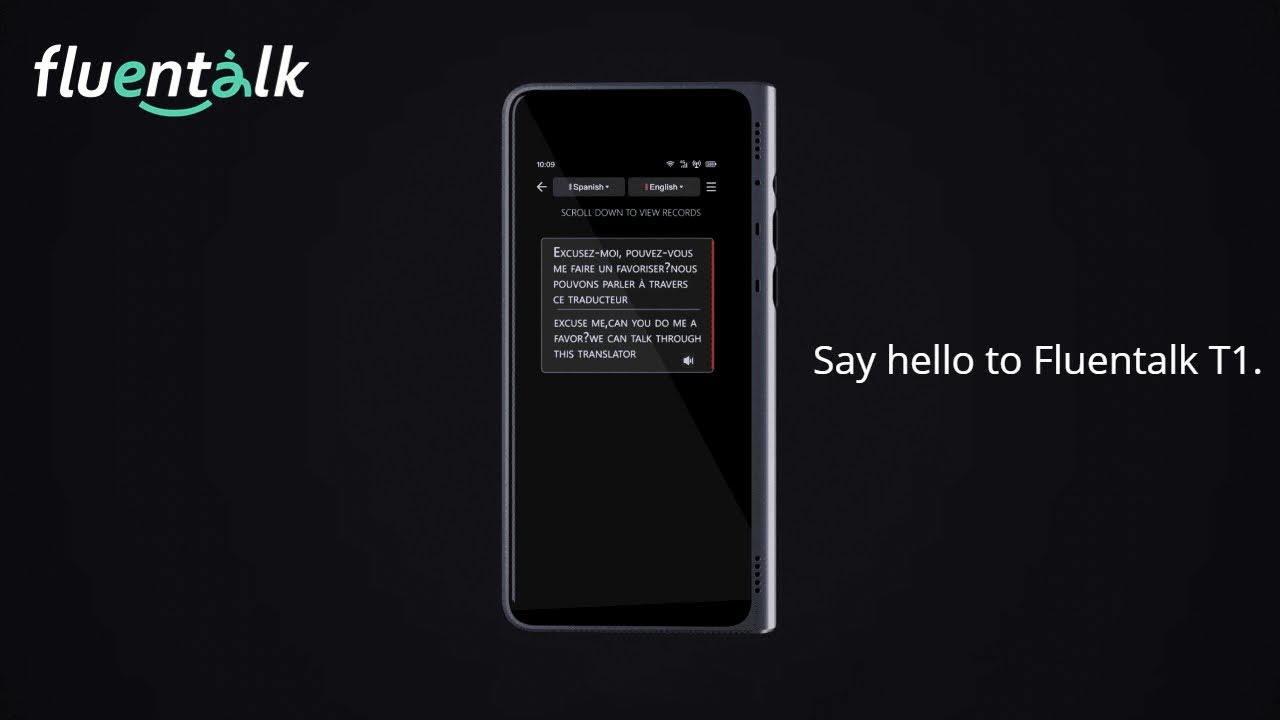 Fluentalk T1 Handheld Translator Device | Translate Anytime, Anywhere - YouTube