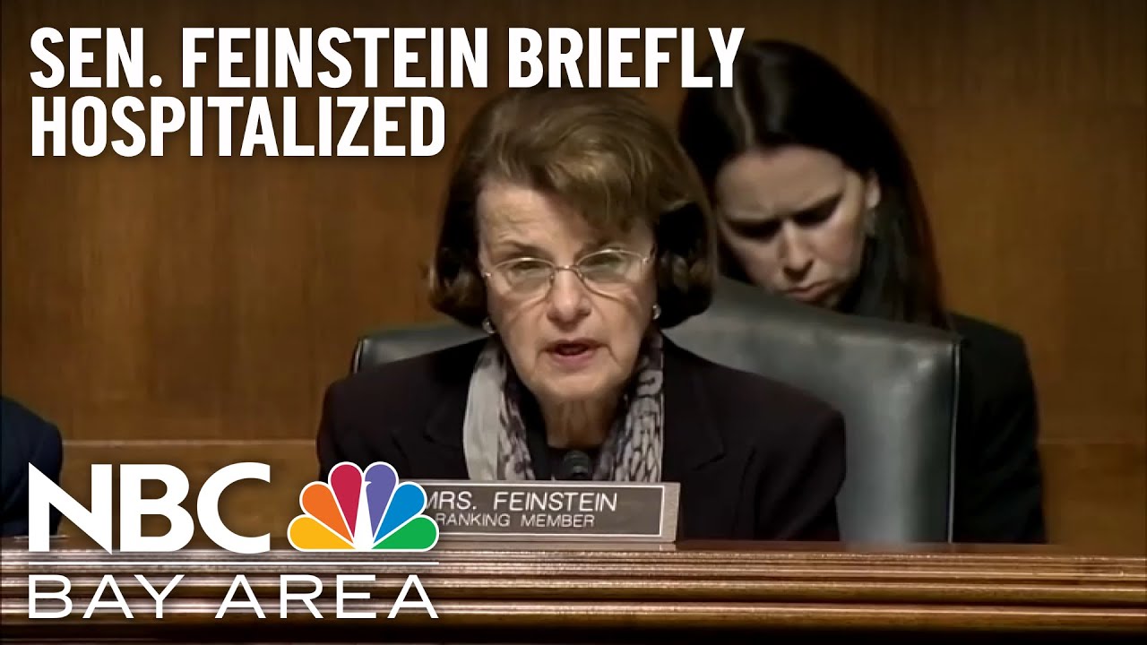 Sen. Dianne Feinstein briefly hospitalized after fall - YouTube