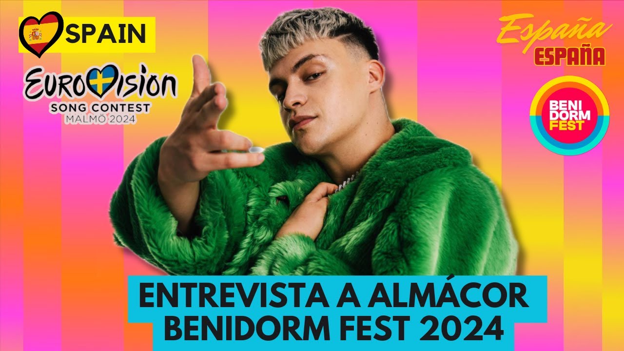 🇪🇦 Entrevista a Almácor Benidorm Fest 2024 'Brillos Platino' - YouTube