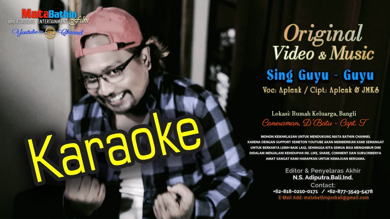 SING GUYU - GUYU KARAOKE || Aplenk || Mata Bathin Channel - YouTube