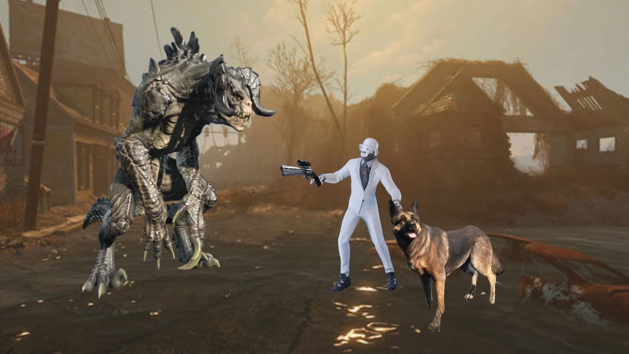 I Found A Mech Suit + My Dog (Fallout 4) - YouTube