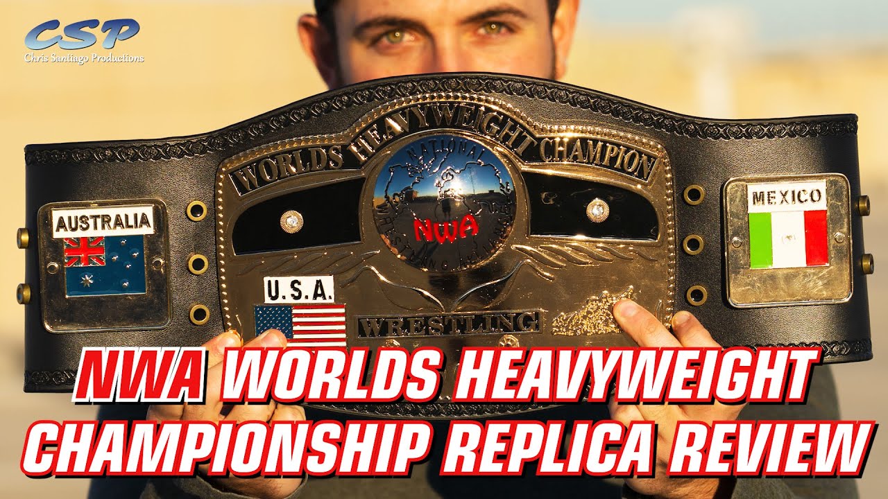 NWA WORLDS HEAVYWEIGHT CHAMPIONSHIP REPLICA TITLE BELT - A VIDEO REVIEW ...