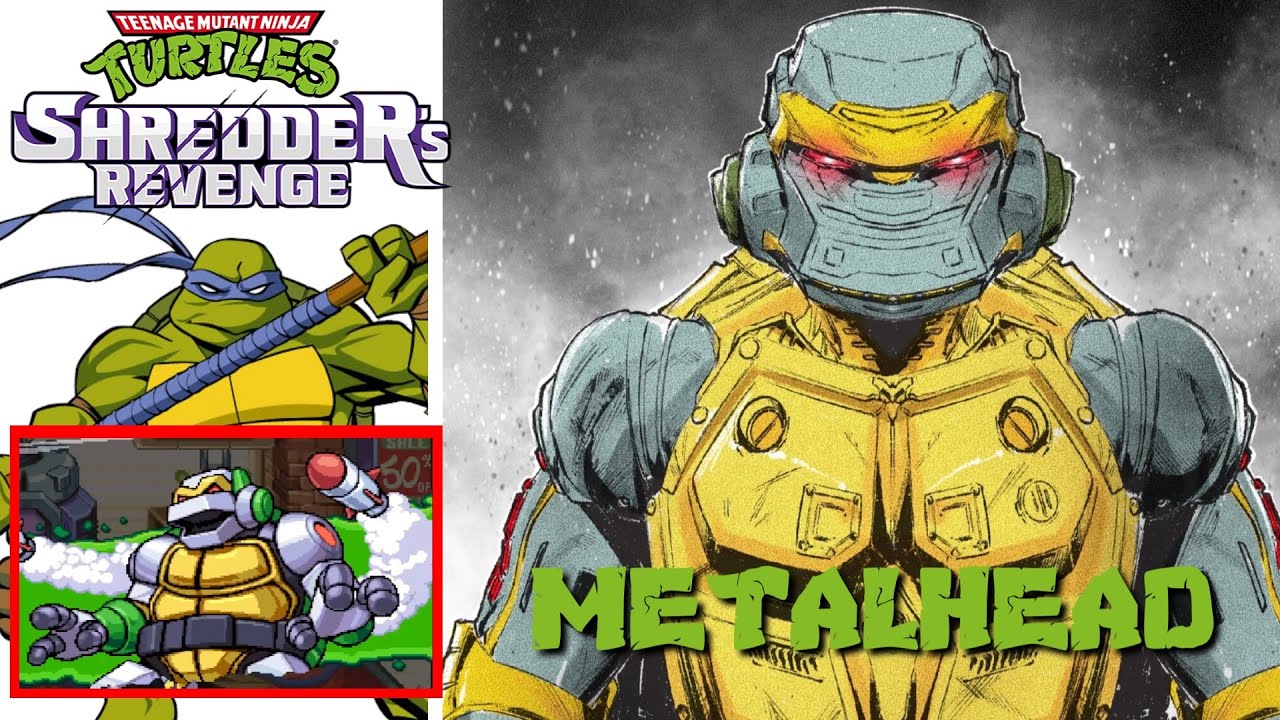 METALHEAD A TARTARUGA ROBOTICA TMNT SHREDDER'S REVENGE - YouTube