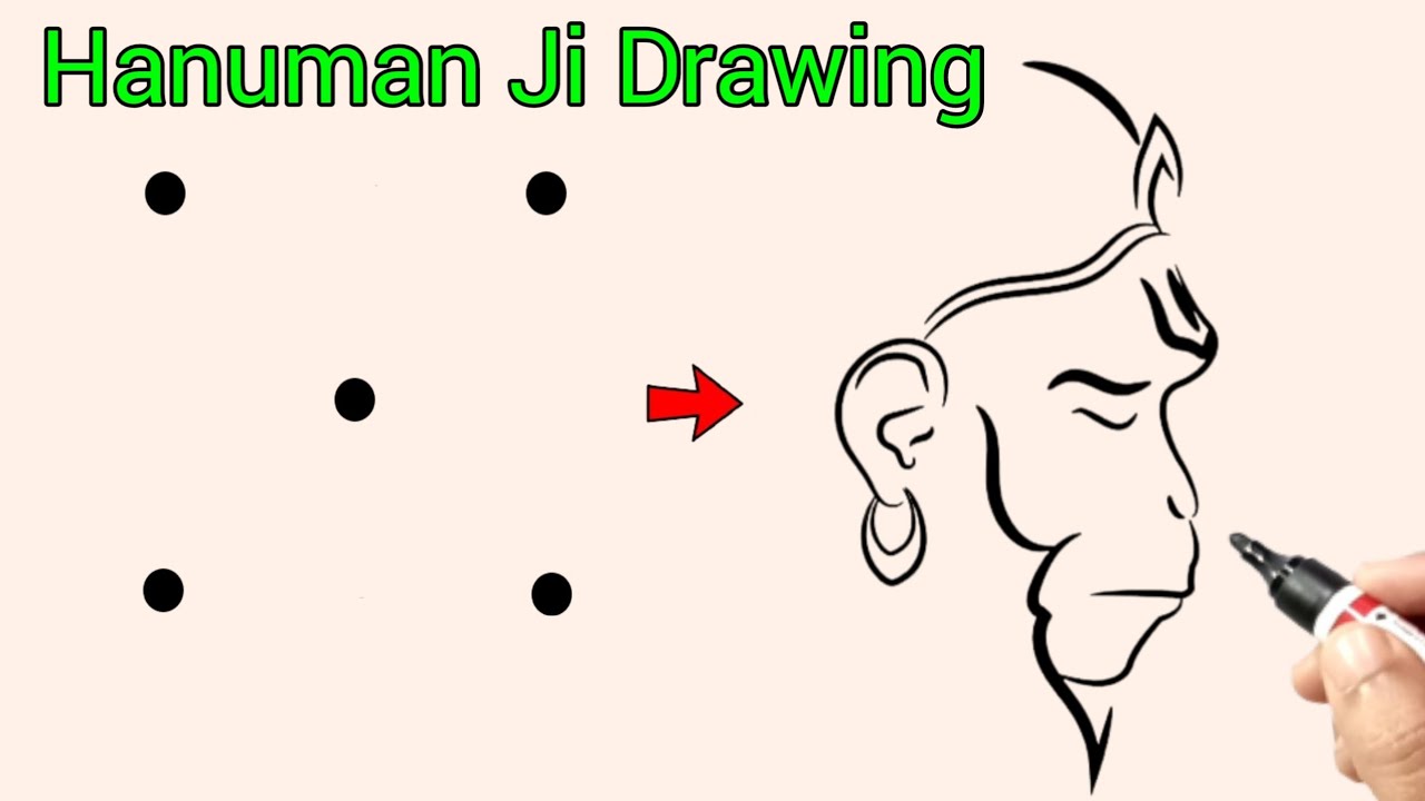 Lord Hanuman Drawing Step By Step at Patsy Morris blog