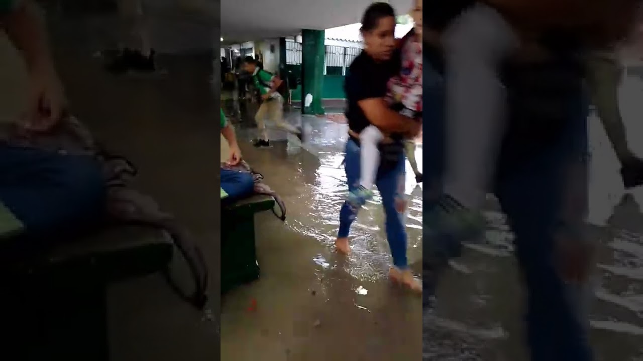 Nuevamente inundación en el colegio ITIDA en Soledad - YouTube