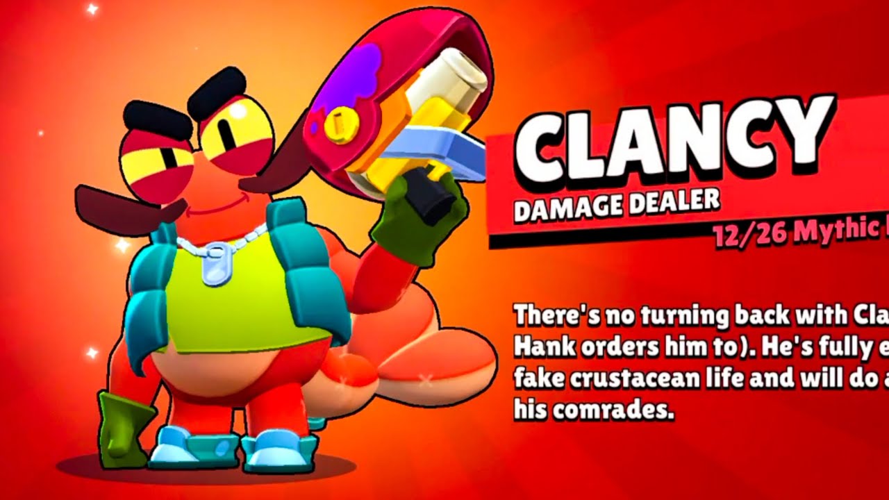 Brawl Star New Brawler Unlock Clancy - YouTube