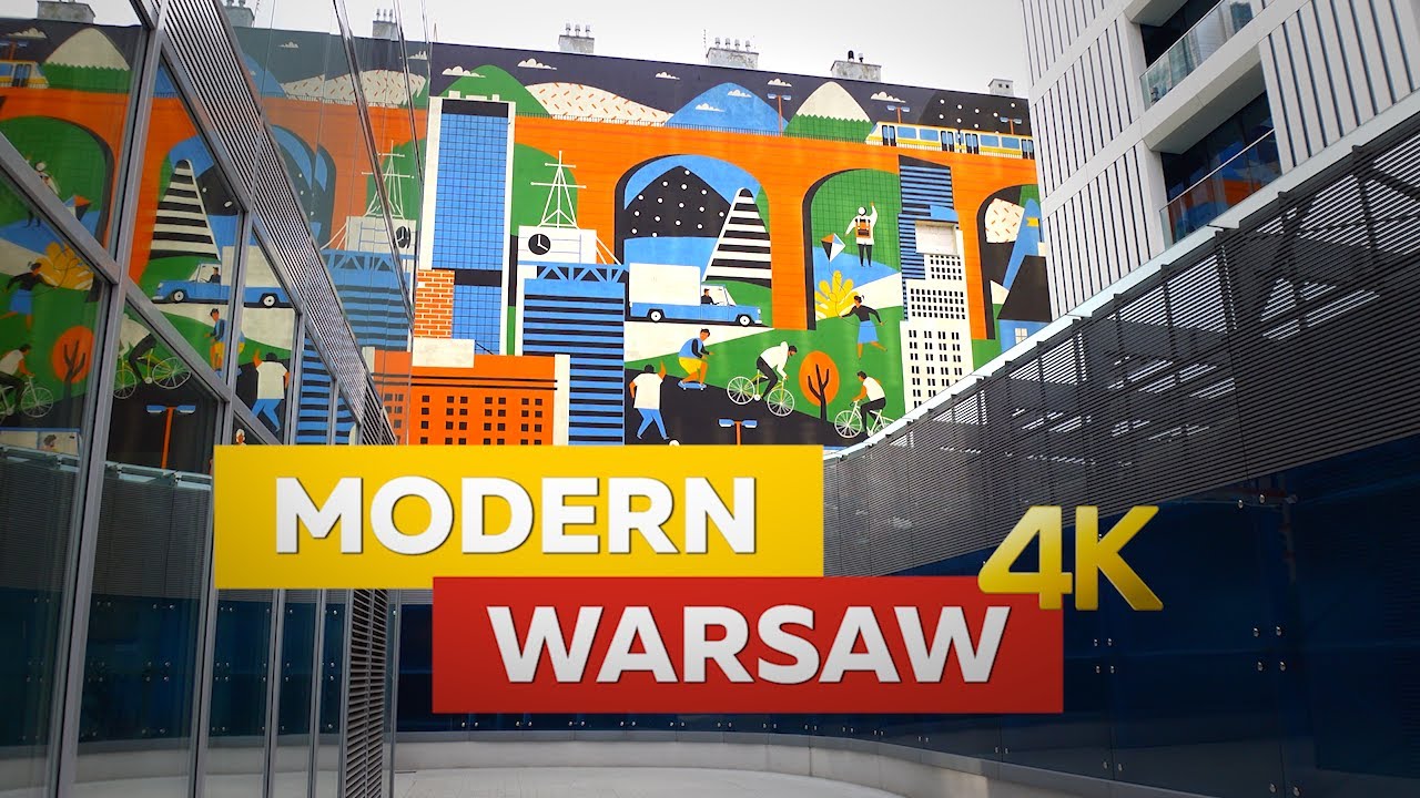 WALK IN WARSAW | AVENUE JANA PAWŁA II, Warsaw, Poland, 4k City Walk ...