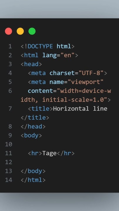 Html Hr Tage Horizontal Line Shorts Viral Subscribe Css Html Coder Coding Jsprogramming 