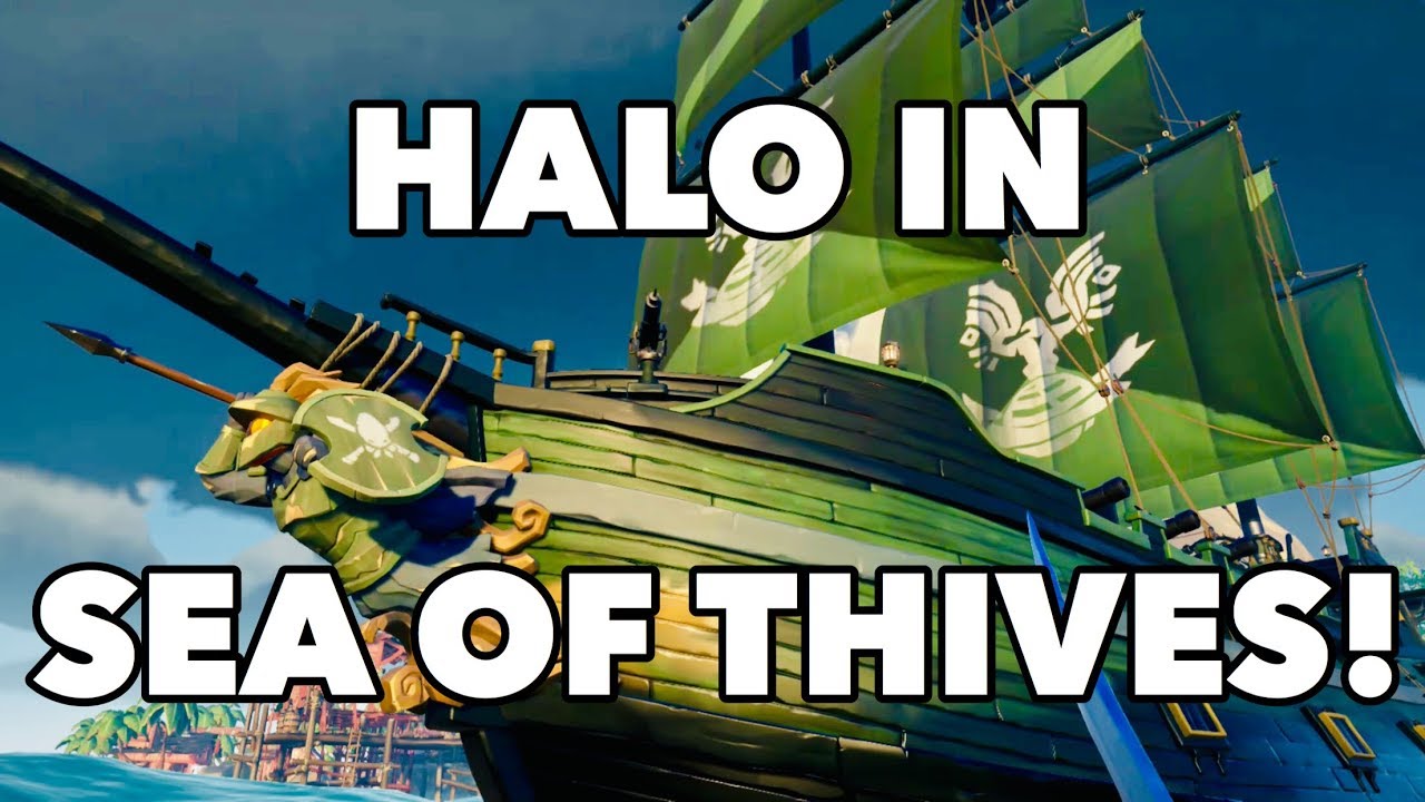 A Look At The Halo Spartan Ship Set In Sea Of Thieves! - YouTube