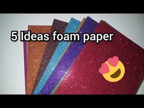 DIY | 5 Ideas for foam paper | Easy foam sheet craft|Quick craft ideas ...