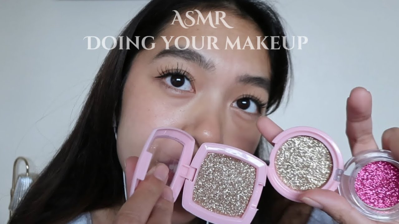 ASMR Doing your makeup (with fake makeup) 💄🧚🏼 #asmr #makeupasmr - YouTube