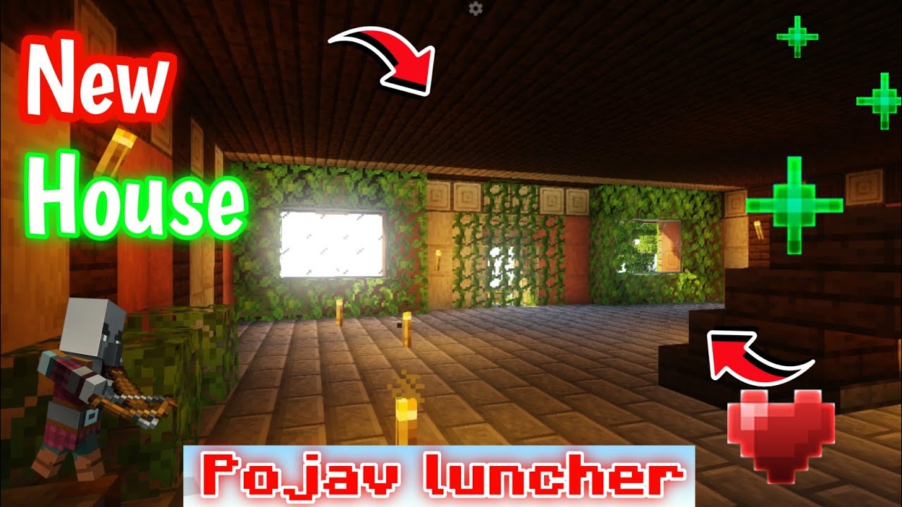 I build a House pojav luncher survival gameplay - YouTube