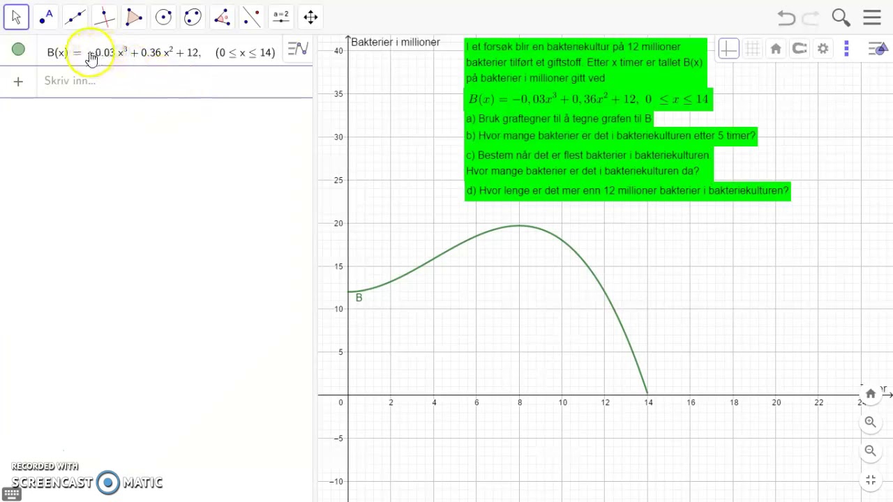 Polynomfunksjon i GeoGebra - YouTube