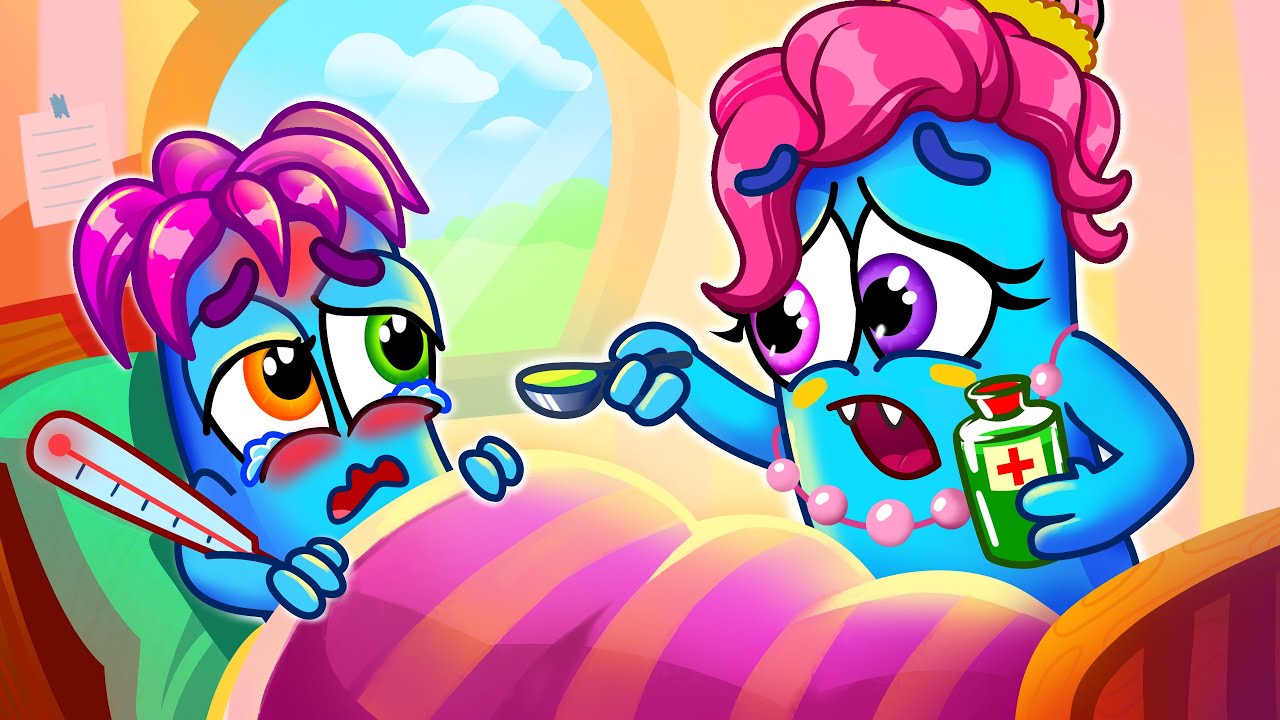 Sick Song 🤒🤧 Best Nursery Rhymes and Kids Songs by Fluffy Friends - YouTube