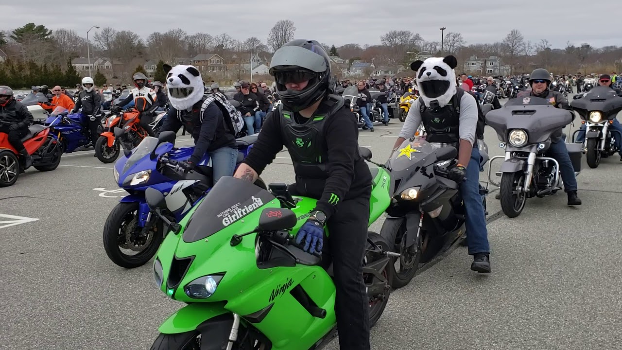 MOTORCYCLE PARADE TO BIKE BLESSING - YouTube