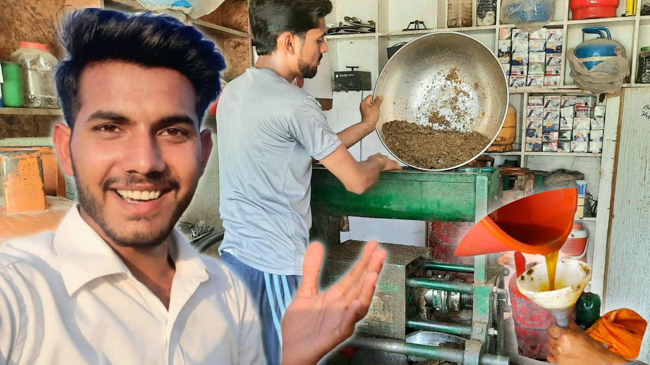 Mustard oil Expeller Machine | desi tel | Mr Umer - YouTube