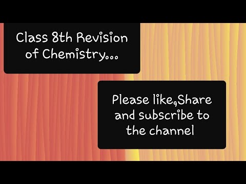 Class 8th Chemistry Ch. Atomic Structure (Revision Session ) #video ...