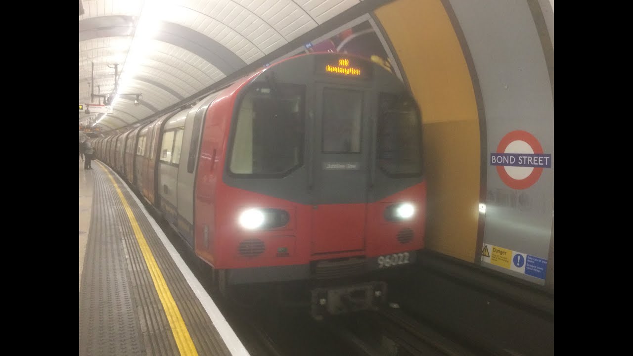 1996 Stock Jubilee Line Bond Street - YouTube