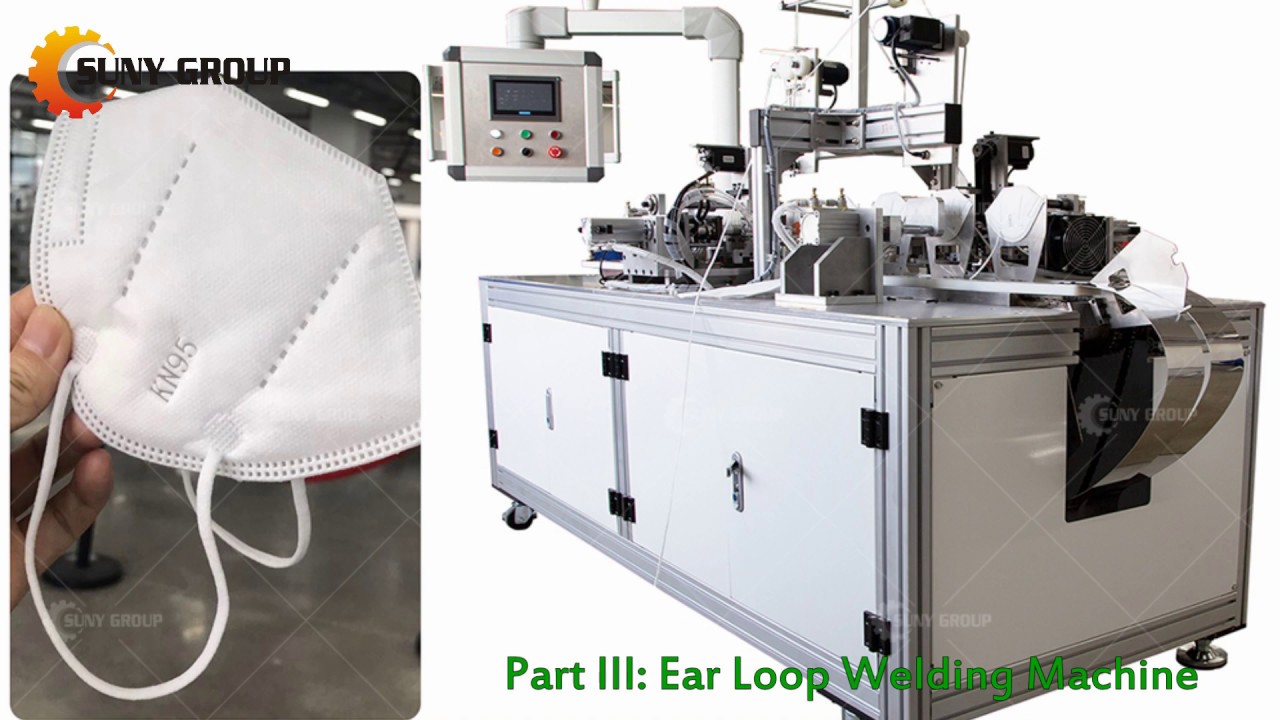 Semi Automataic KN95 Mask Making Machine | FFP2 Respirator Production ...