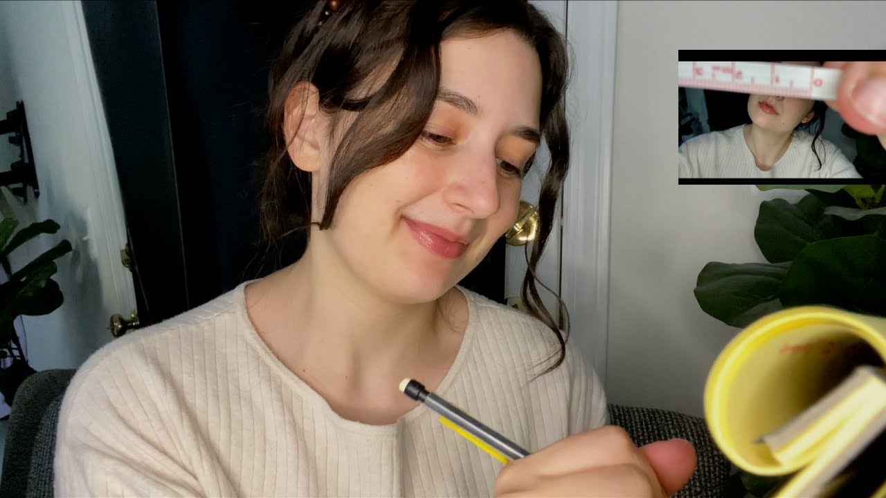 ASMR| Sketching and Measuring You! (Soft Spoken, Personal Attention) - YouTube