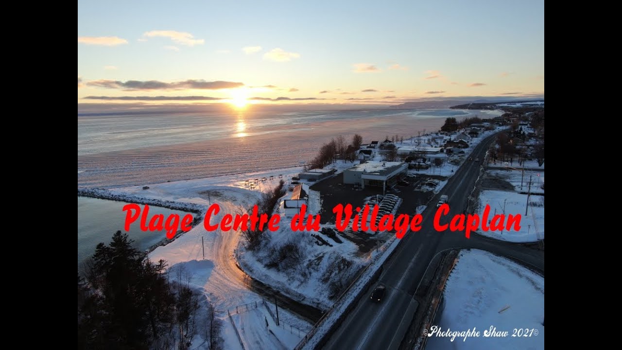 Couché Soleil Sunset Plage Centre du Village Caplan Gaspésie Quebec ...