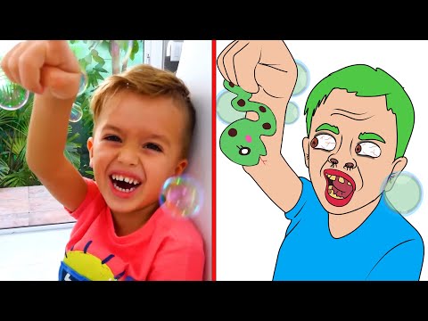 Vlad and Nikita The Soap Bubble War Funny drawing meme