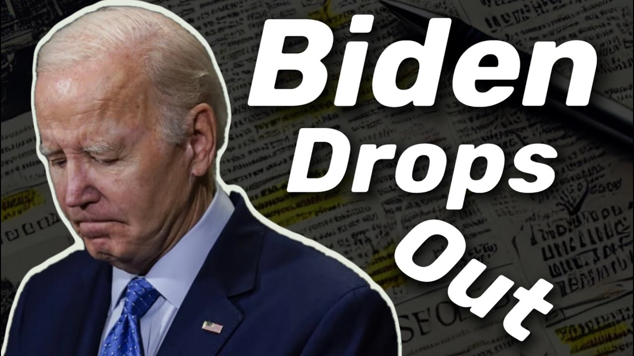 Joe Biden Drops Out of the Race - Learn English through News - YouTube