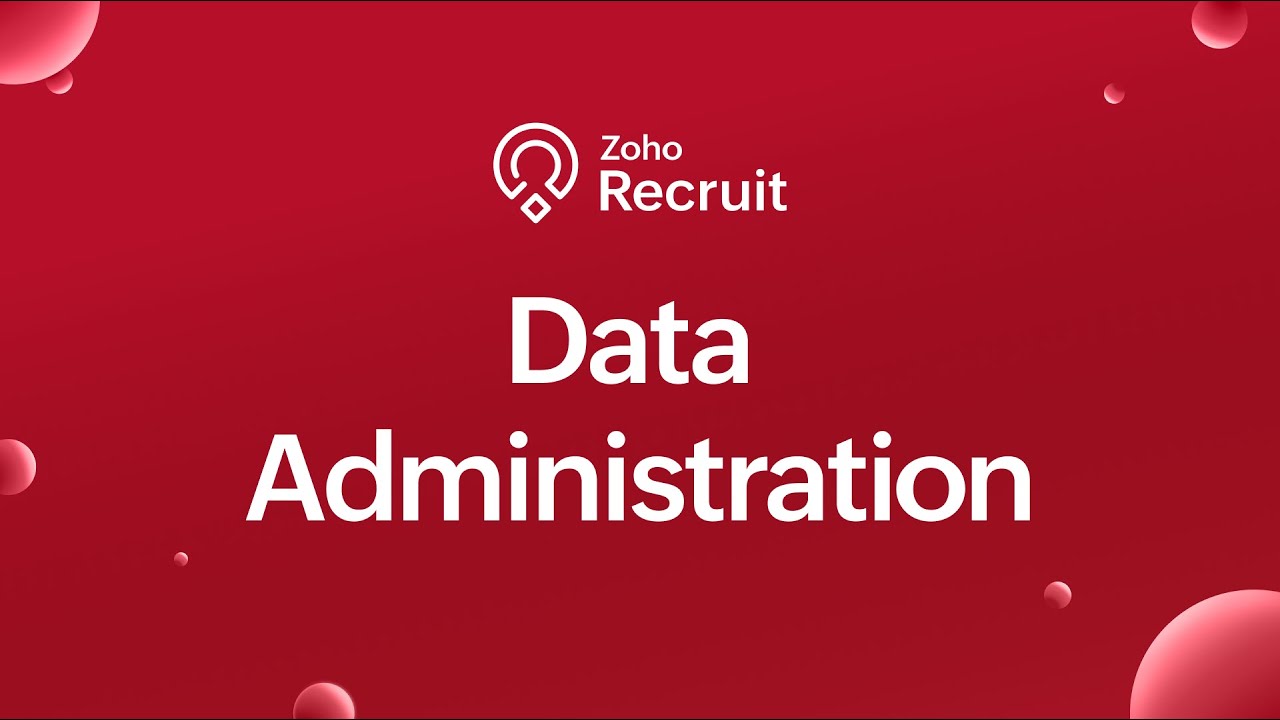 Manage Your Recruitment Data Efficiently in Zoho Recruit - YouTube