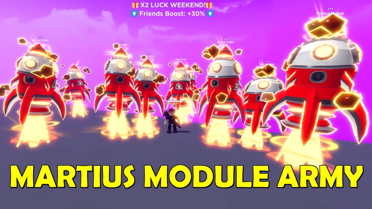 MARTIUS MODULE ARMY! I MADE THE STRONGEST PET in Clicker Simulator ...
