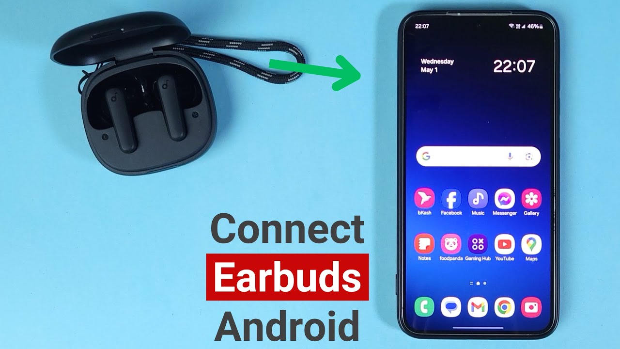 How to Connect Wireless Earbuds to Android Phone - YouTube