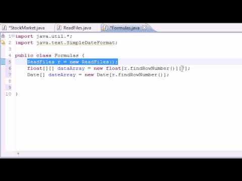 Java Stock Market Analyzer Program - 6 - YouTube