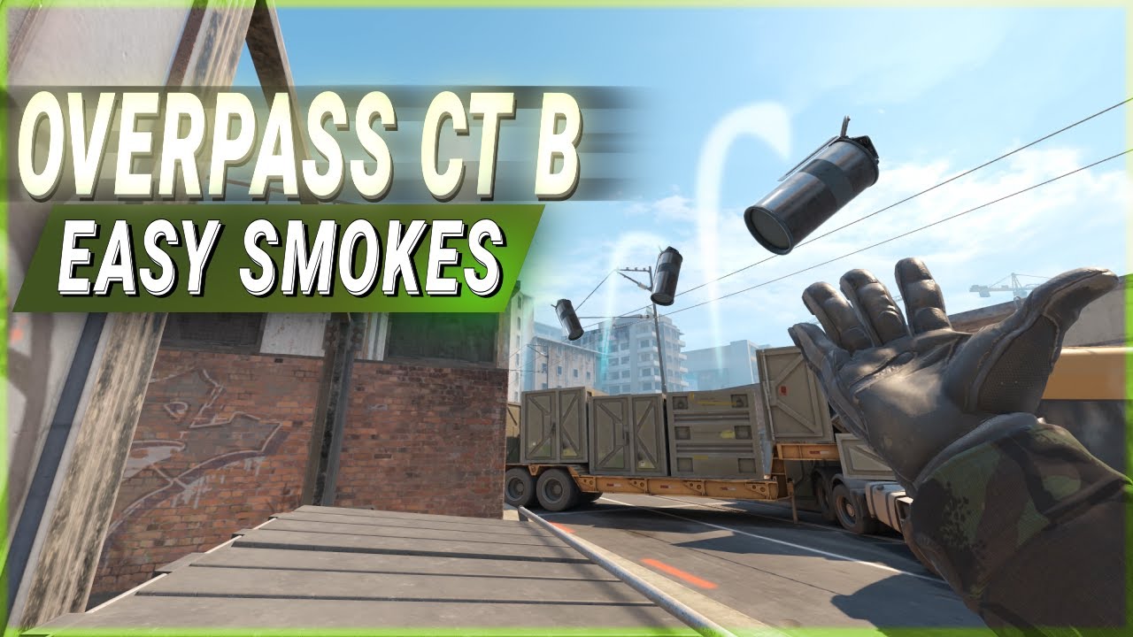 Easy CT B Overpass Smokes | CS2 - YouTube