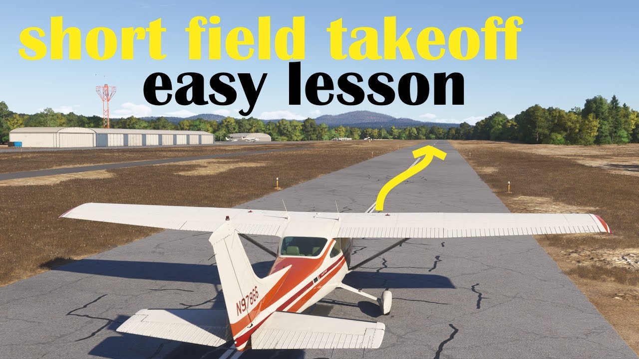 FS24 SHORT FIELD TAKEOFF & LANDING LESSON QUICK N EASY - YouTube