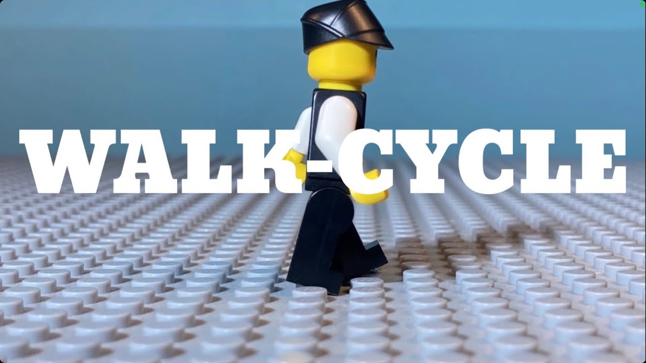LEGO walk cycle slowed down (15 FPS) - YouTube
