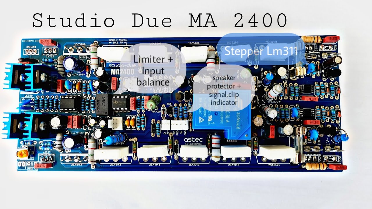 Test Suara Power Studio Due MA 2400 clas H - YouTube