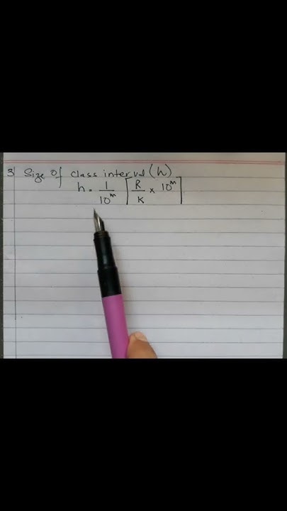 how to find size of class interval with ceiling approximation. - YouTube