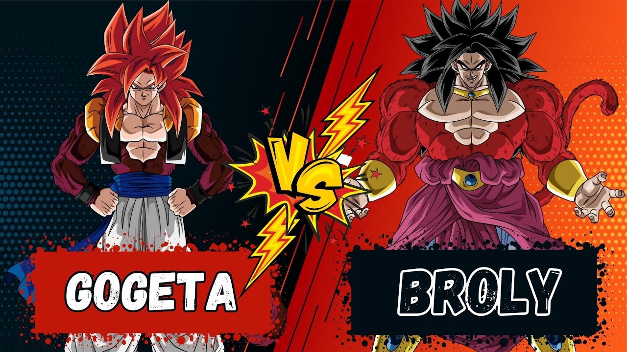 Gogeta SSJ4 vs Broly SSJ4 - Ultimate Clash of Saiyan Titans! - YouTube