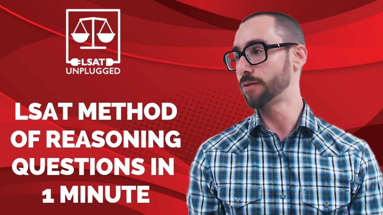 LSAT Method of Reasoning Questions in 1 Minute | Logical Reasoning ...