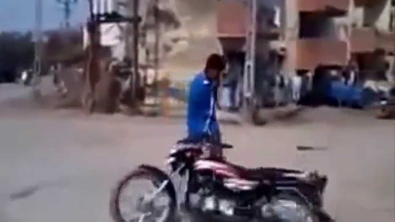 Bike Stunt Gone Bad! Pure MADNESS!! - YouTube