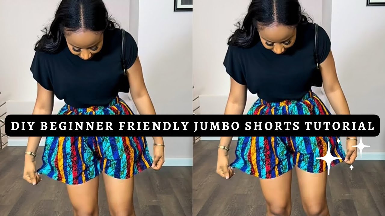 HOW TO SEW A MINI JUMBO SHORTS TUTORIAL FOR BEGINNERS | Step by step ...