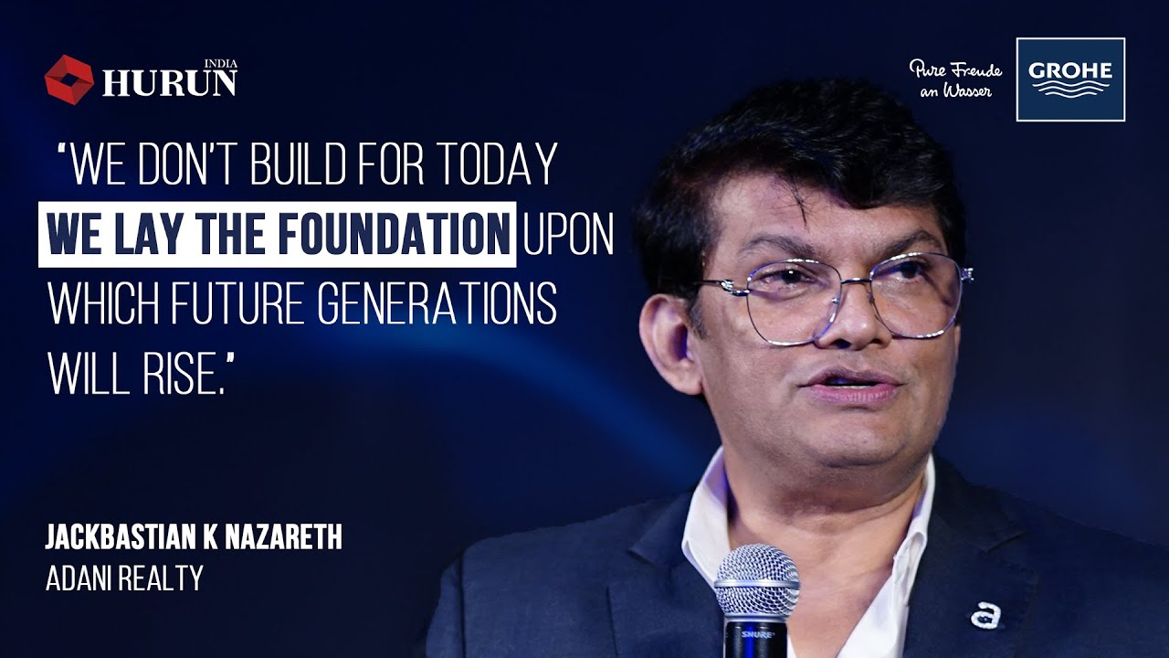 Jackbastian K. Nazareth, CEO of Adani Realty at the 2025 India Real ...
